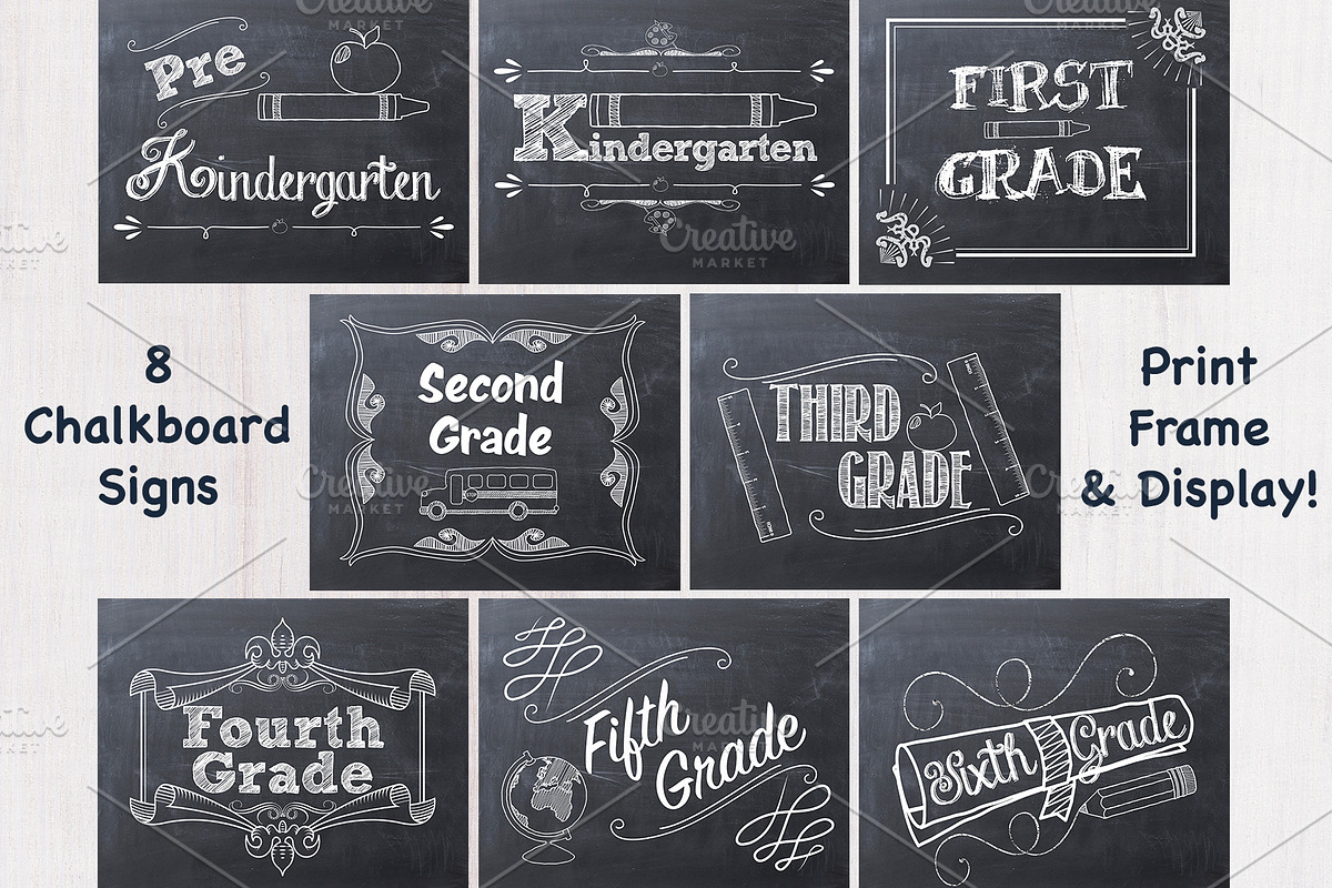 Chalkboard My Grade Signs, an Arts & Entertainment Photo by Jennifer ...