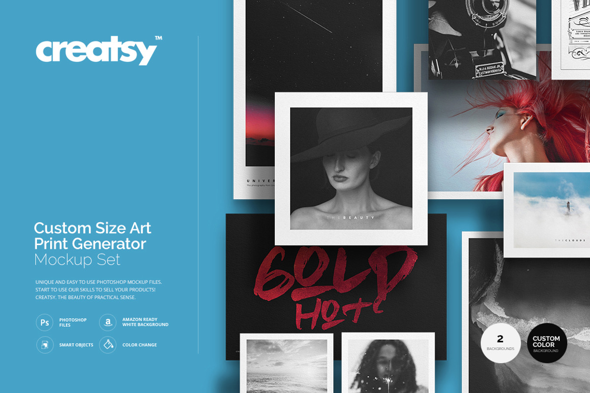 Custom Size Art Print Generator, a Print Template by Creatsy