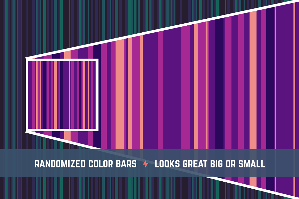 Electric Stripes Pattern, a Pattern Graphic by Projectile