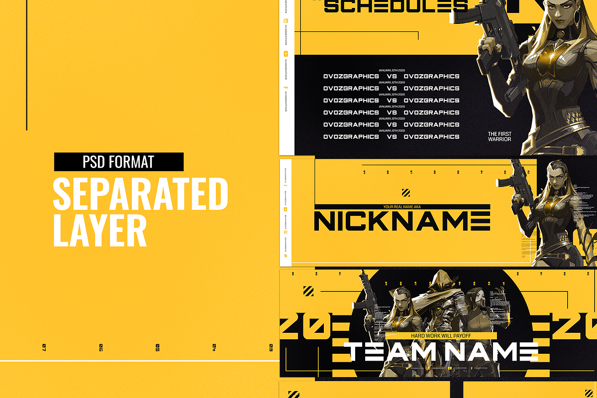 E - Sports Social Media Template, a Social Media Template by Graphics Frag