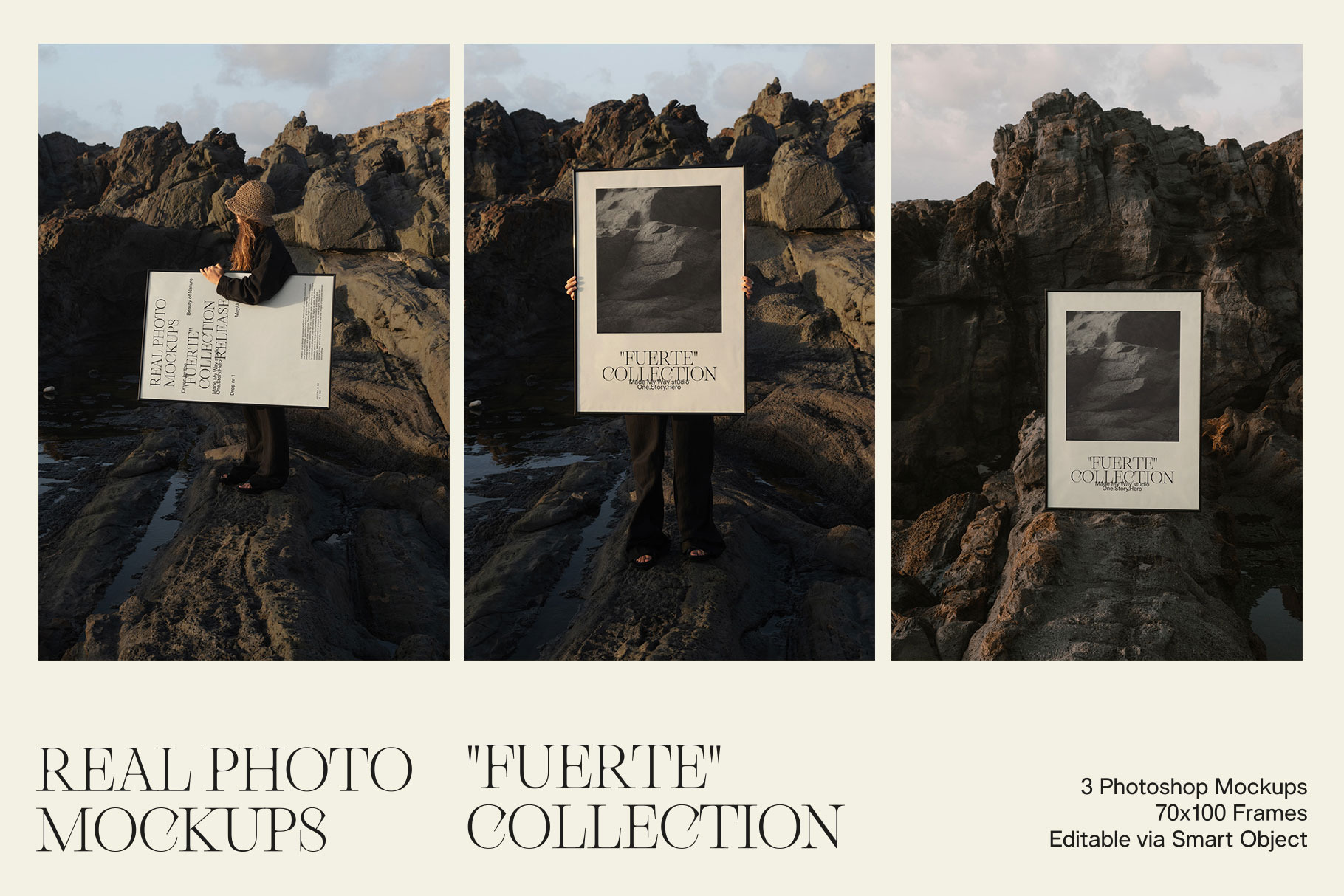 3 Real Photo Frame Mockups, an Advertising Mockup by MADE MY WAY studio