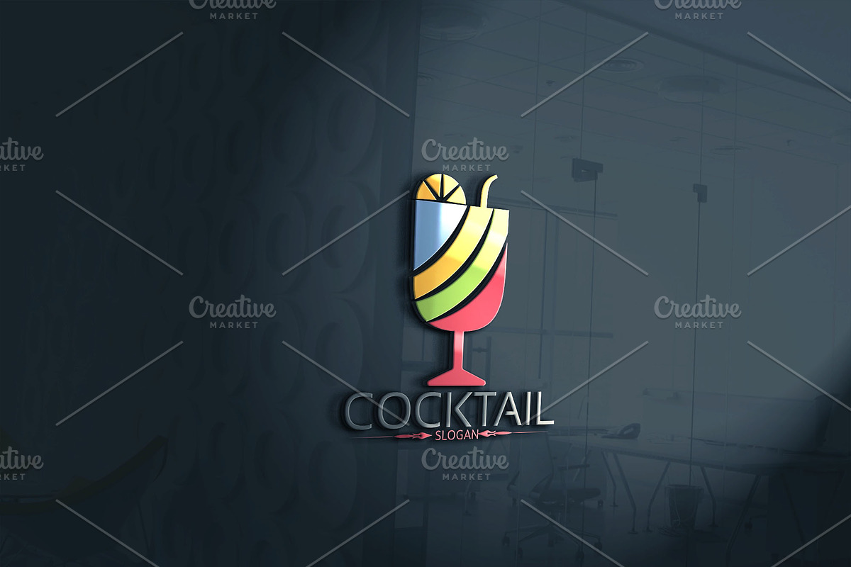 Cocktail Logo, a Branding & Logo Template by Josuf Media