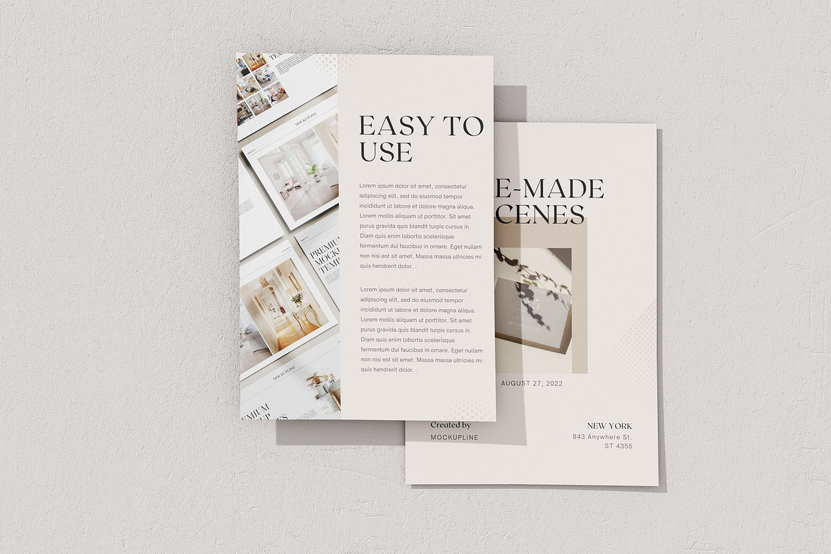 Minimal iPad & A4 Mockup Set, an iPad Mockup by Mockup Line