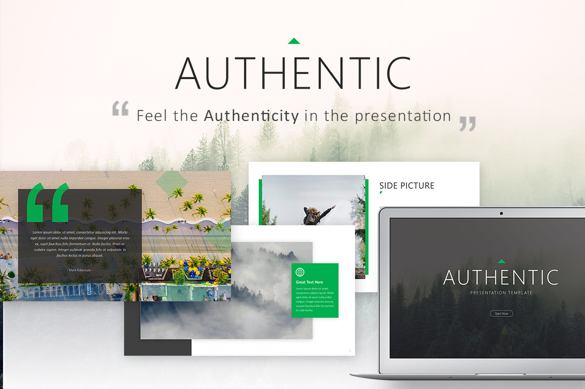 Authentic - Powerpoint Template, a Presentation Template by RRGraph ...