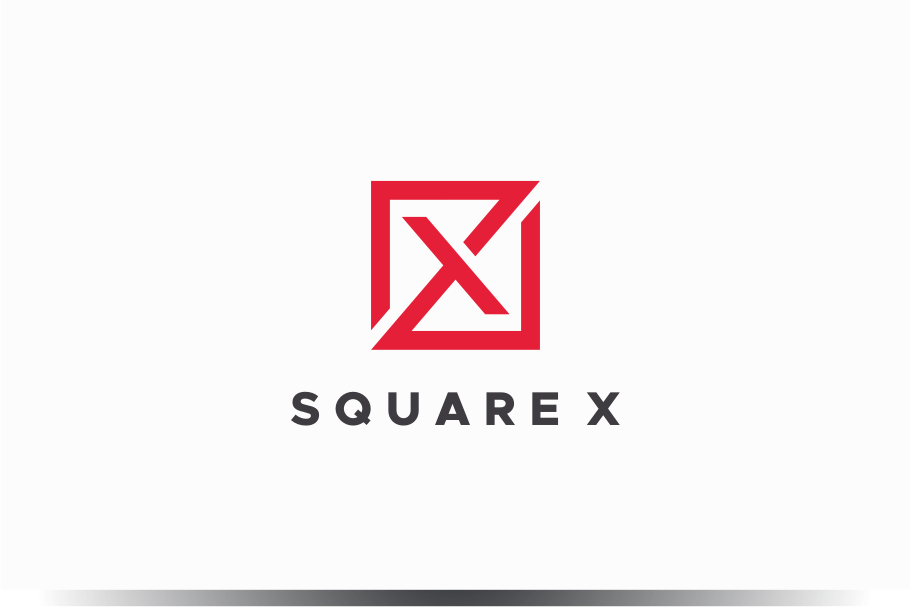 Square - X Logo, a Branding & Logo Template by yopie