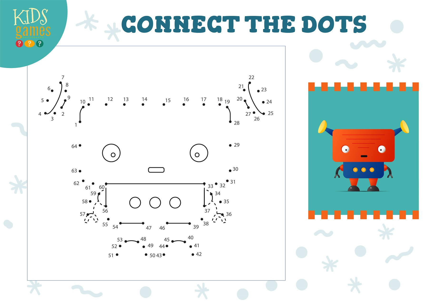 Connect the dots kids game vector, an Education Illustration by Darth ...