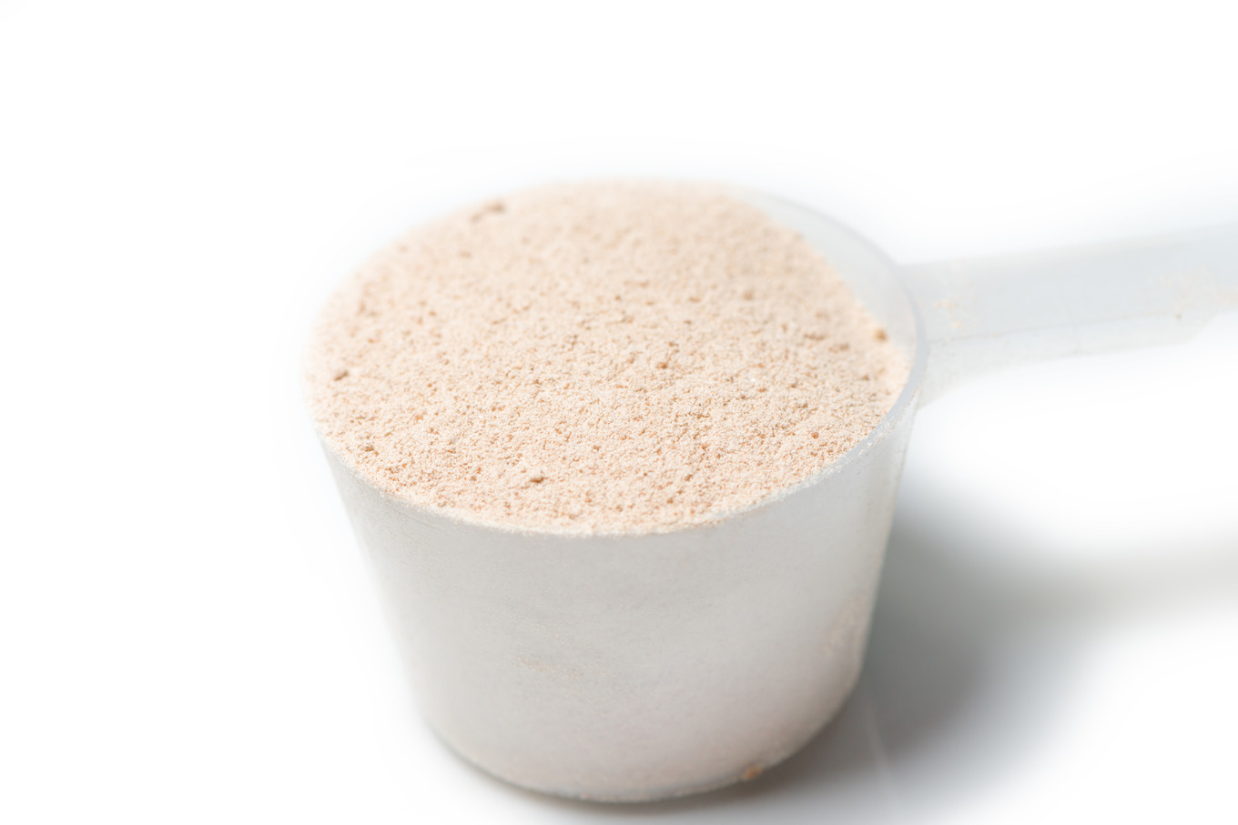 Whey protein serving spoon on white, a Health & Medical Photo by PeoGeo ...