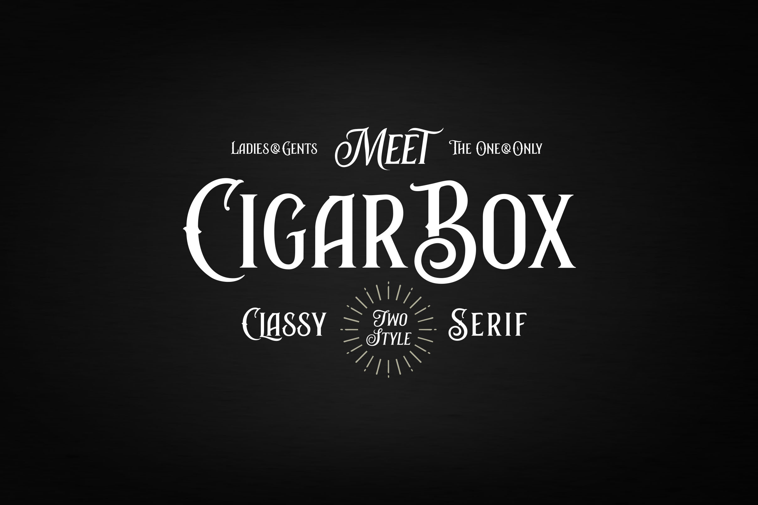 CigarBox Lettering Font Duo