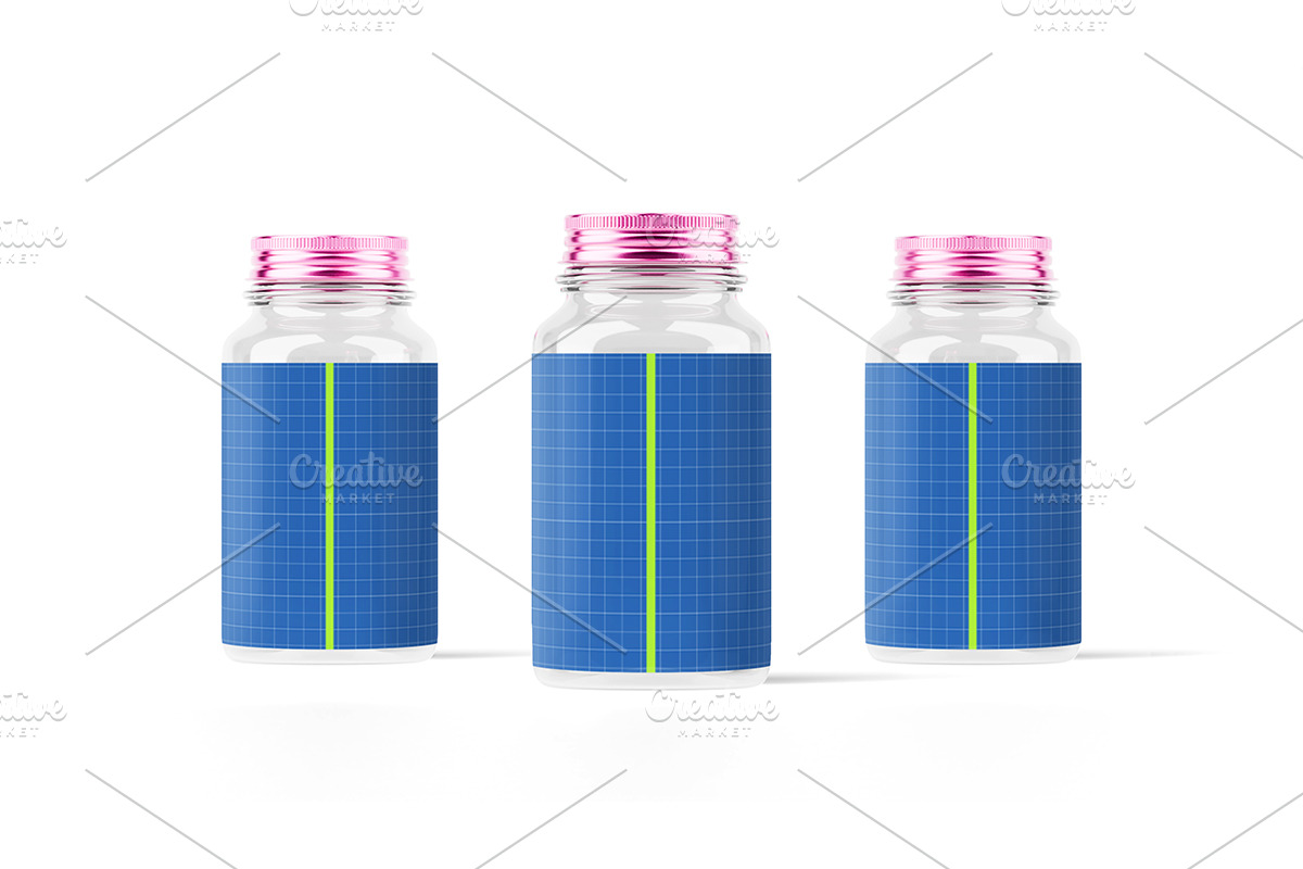 Plastic Jar Mockup with Screw Cap