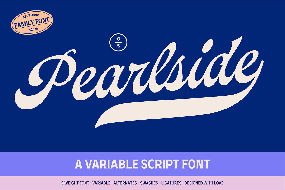Pearlside – Variable Script Font