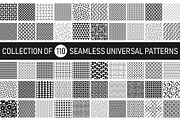 B&W seamless geometric patterns