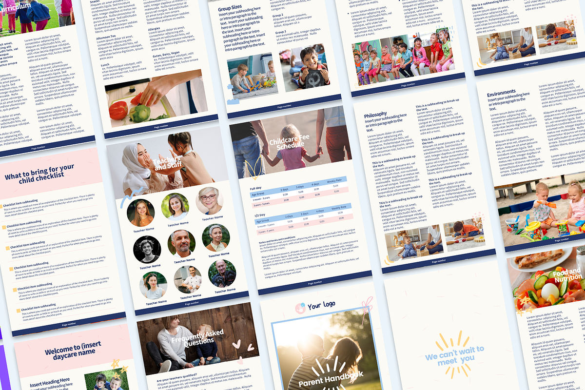 Parent Handbook Canva Template, a Magazine Template by Simply Whyte Design