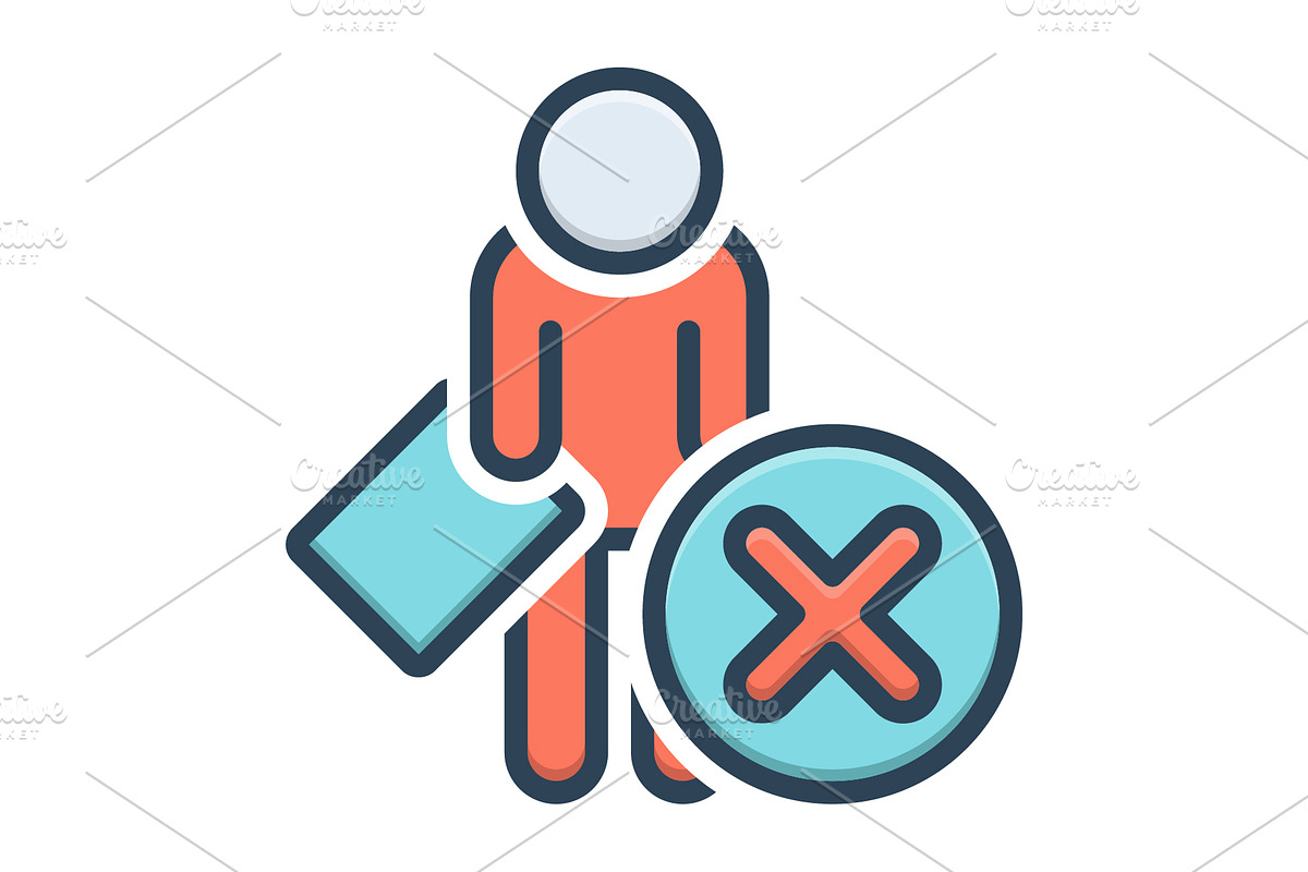 Fail failure color icon, an Icon by Creative priyanka | Creative Market