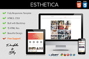 Esthetica - HTML5 & CSS3 Portfolio, a Bootstrap Template by Ministry of Web Design