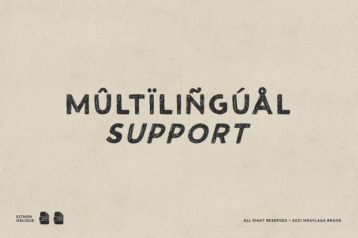 Elthon Typeface, a Sans Serif Font by Megflags