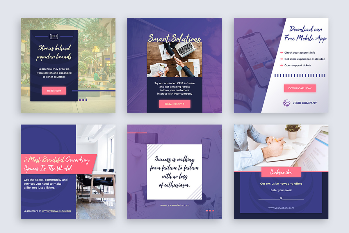 Instagram Banners, a Social Media Template by Brandify Studio