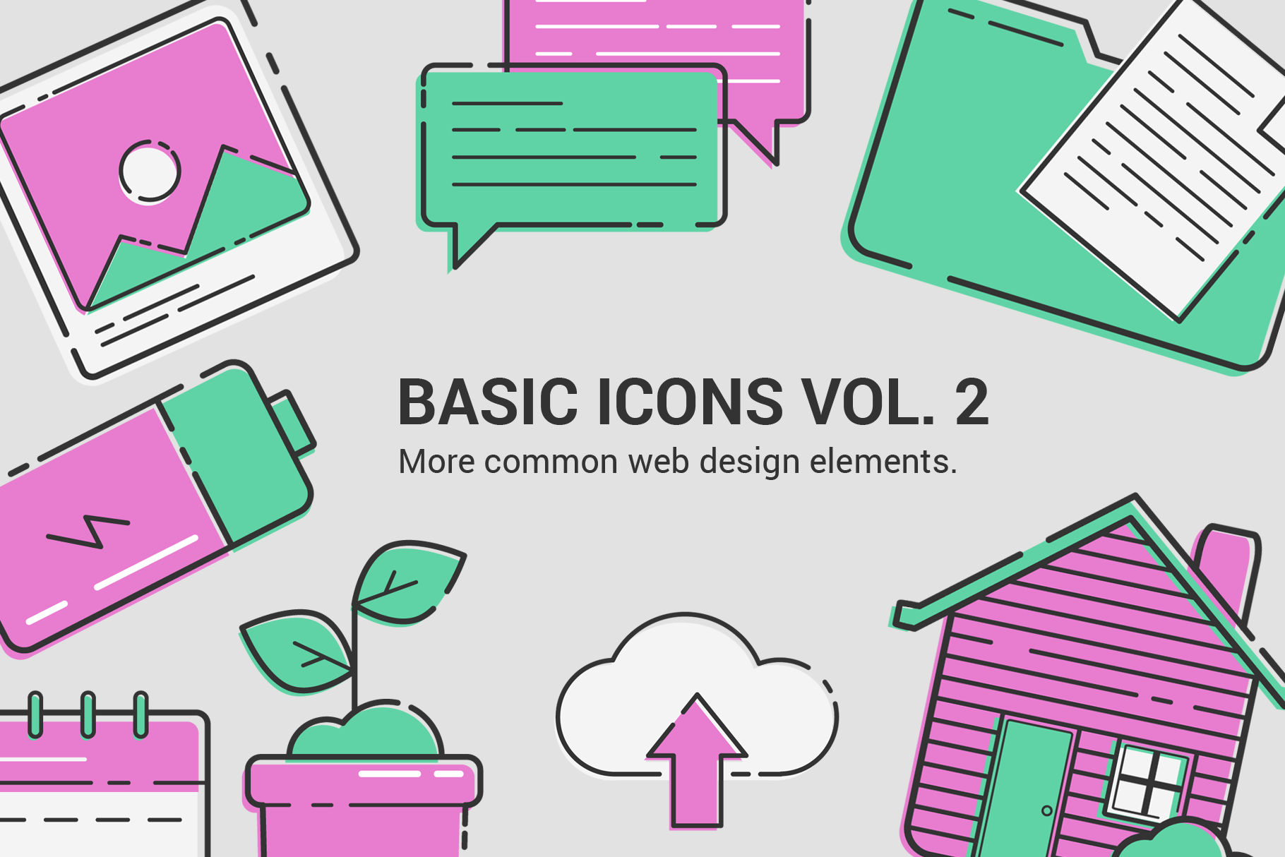 Basic Icons Vol.2 | Icons ~ Creative Market