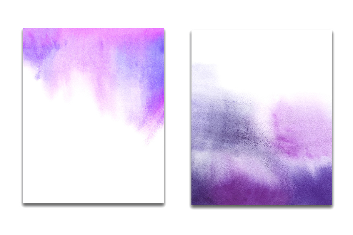 purple ombre watercolor, a Texture Graphic by GraphicRain