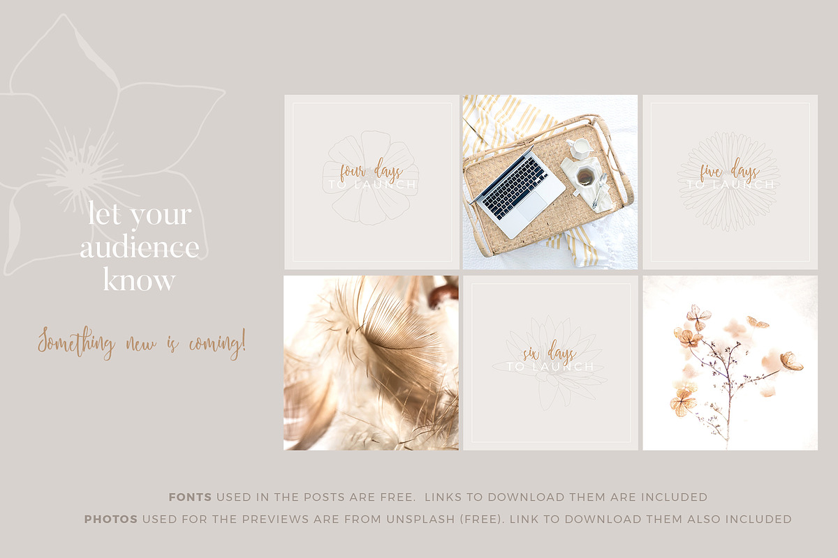 Countdown IG Posts and Stories, a Social Media Template by Youandigraphics | Creative Market