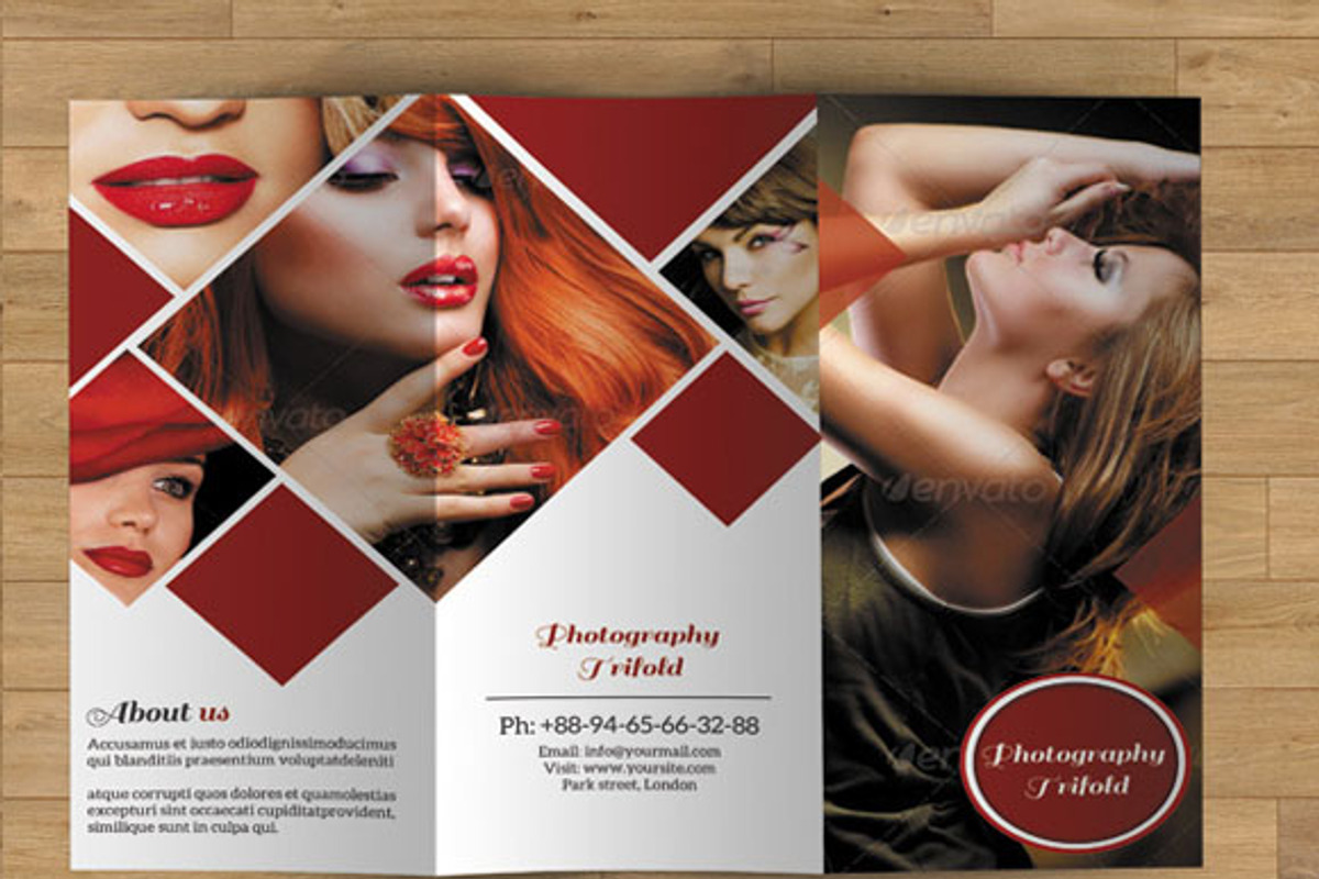 Tri-fold Photography Brochure -V36, a Brochure Template by Template ...