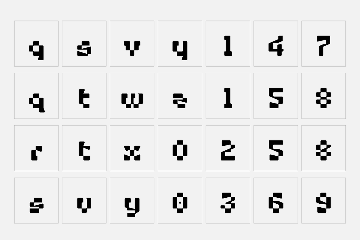 Digital - Pixel font, a Font by SelfBuild Type | Creative Market