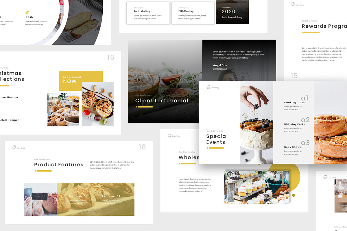 Cake Shop Powerpoint Presentation, a Presentation Template by Giant Design
