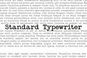 Standard Typewriter, a Serif Font by Intellecta Design