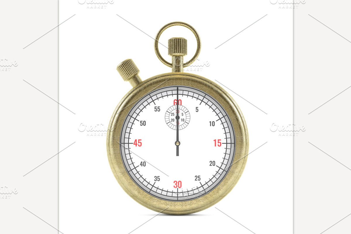 Realistic Classic Stopwatch, a Background Graphic by 3D Graphics Shop