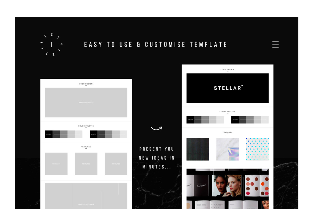Brand Board Template / 1, a Templates & Theme by William Hansen