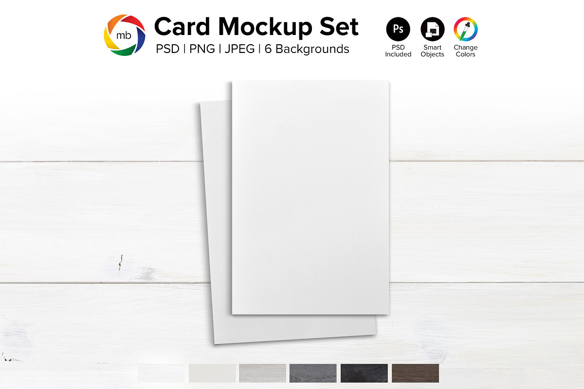 4x6 Greeting Card Mockup Bundle