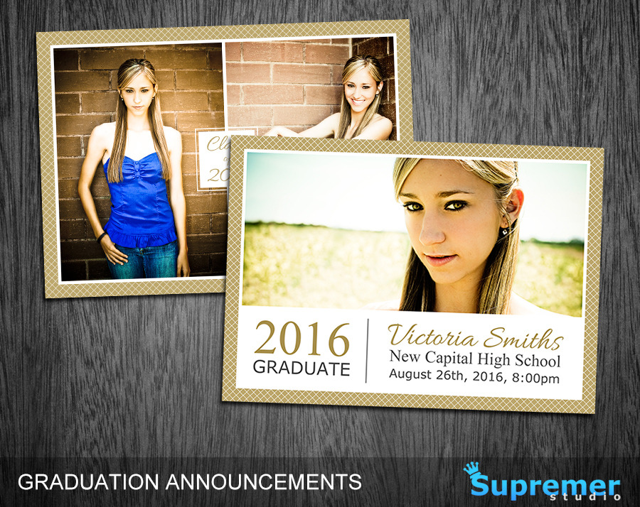 Graduation Card Template Photo 04, a Card Template by Supremer Studio ...