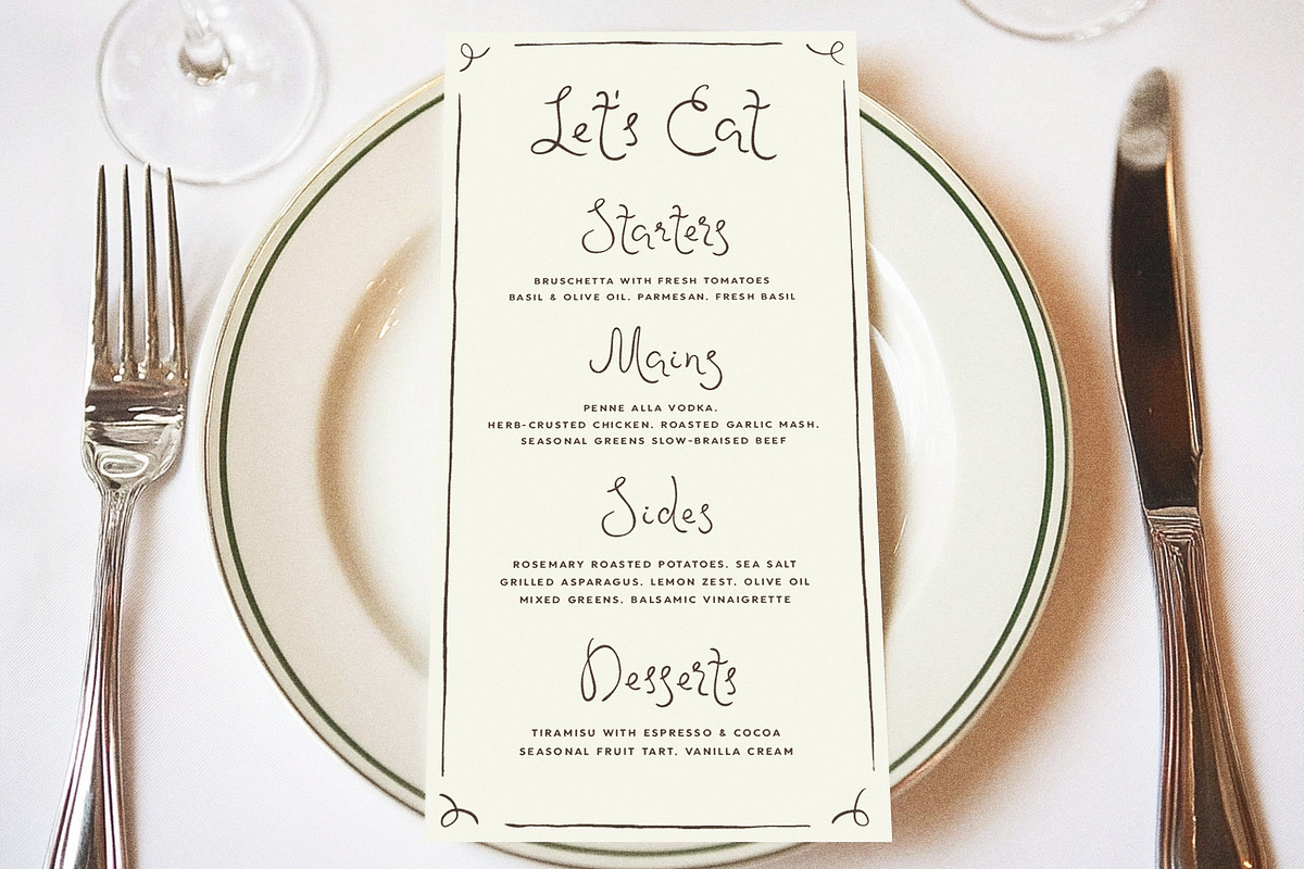 Swirly Letters Whimsical Duo Font