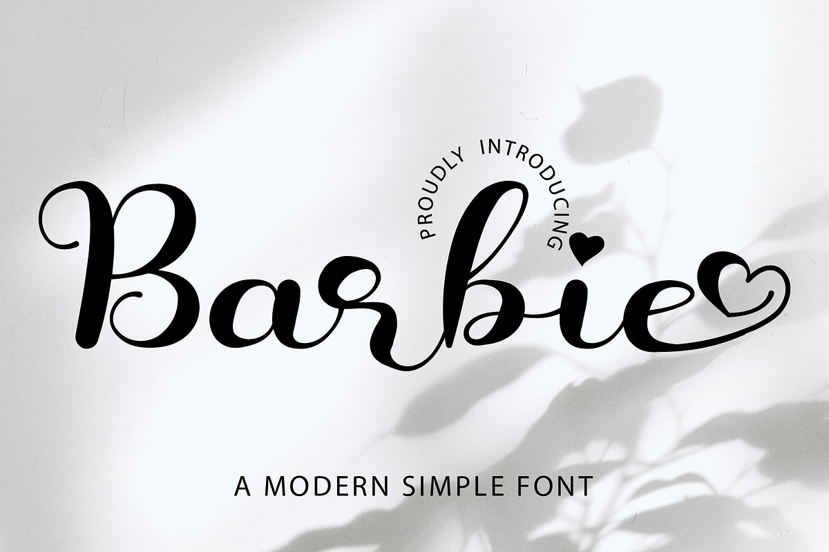 Barbie - Script Font, a Script Font by Densu Creative
