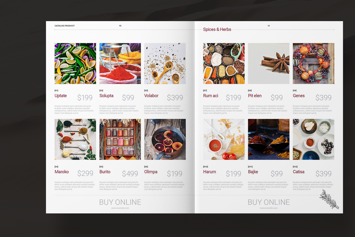Spices Catalog, a Brochure Template by Boris Cupac