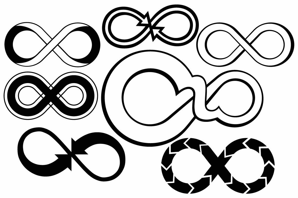Infinity signs, an Outline Icon by LineworkStock | Creative Market