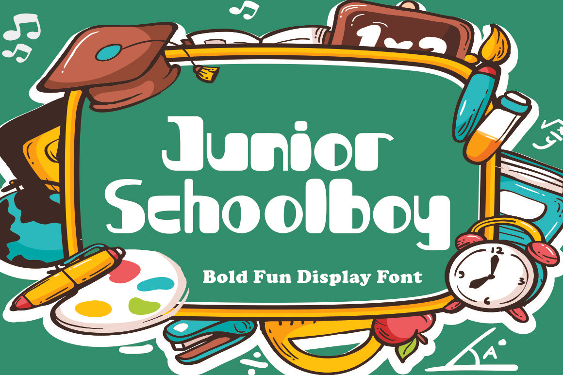 Junior Schoolboy - Bold Fun Display | Fonts ~ Creative Market