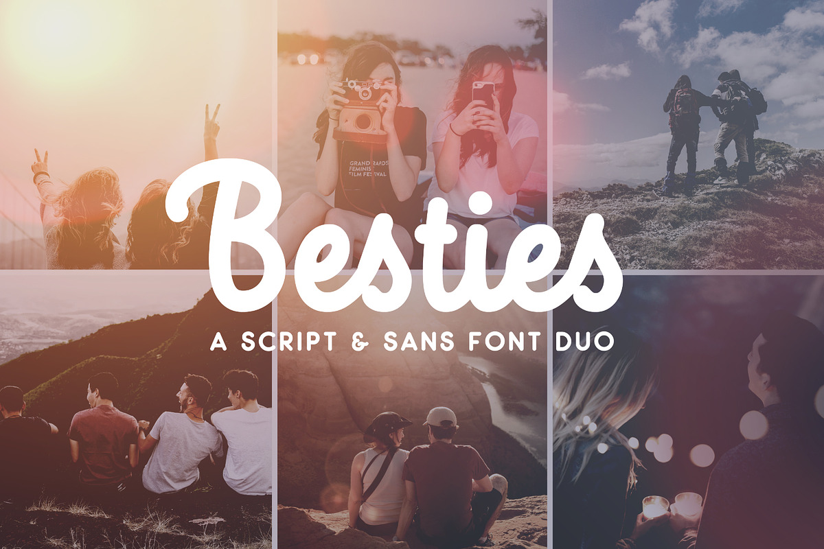 Besties - Font Duo, a Script Font by Ian Barnard
