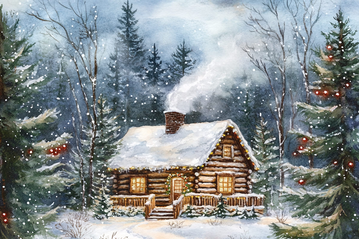 Rustic Christmas Cabin