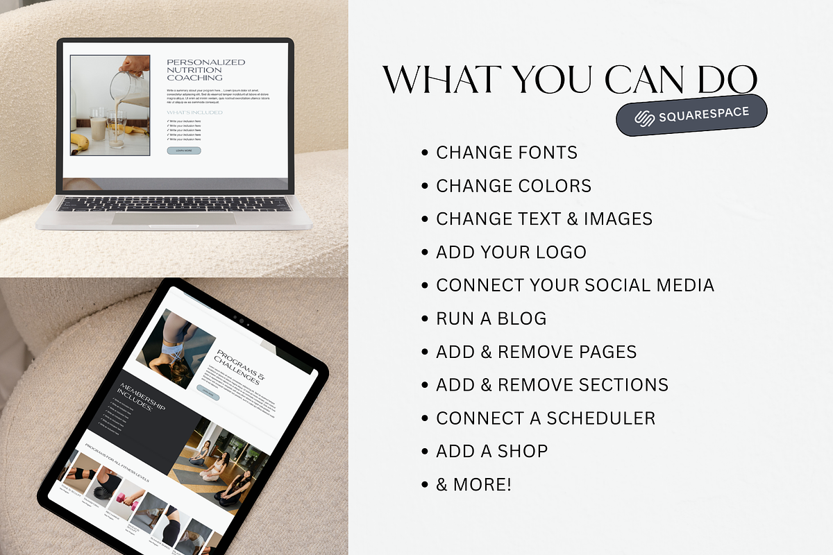 Luxury Squarespace Fitness Template