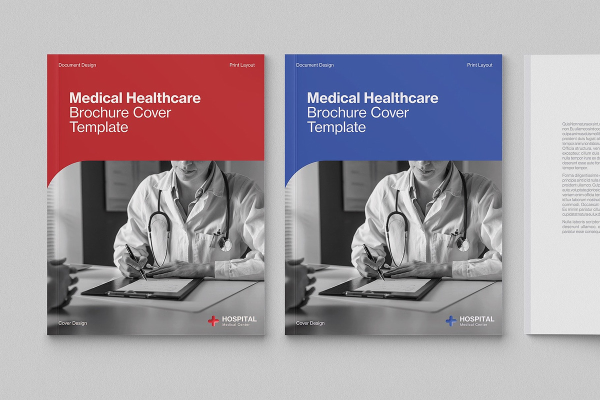 Medical Hospital Brochure Cover Temp, a Brochure Template by BrandPacks