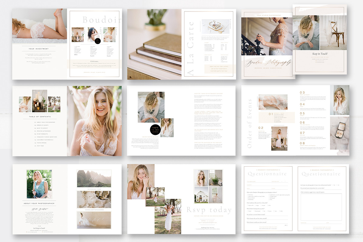Boudoir Photography Magazine, a Magazine Template by By Stephanie Design