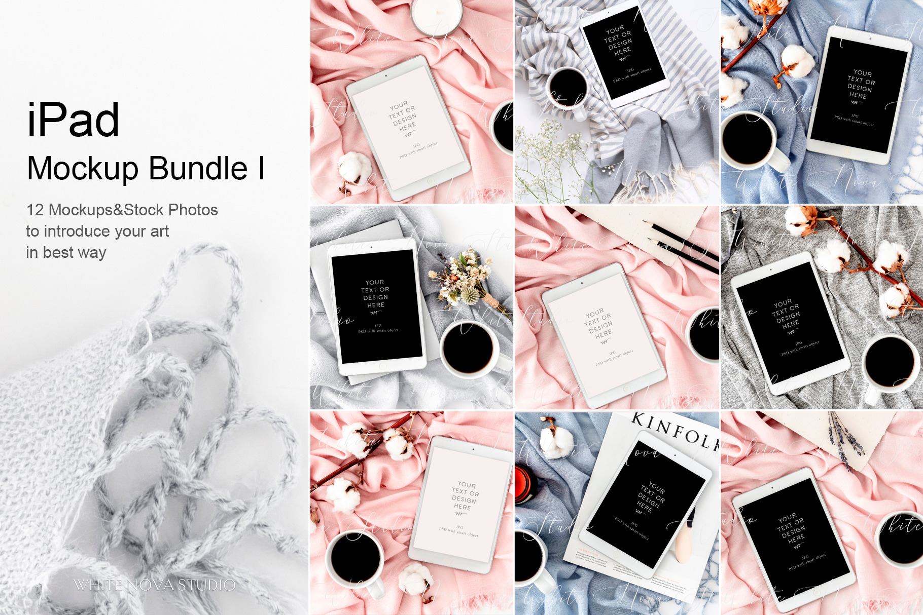 iPad Mockup Bundle I, a Books & Magazine Mockup by Kate Roubin