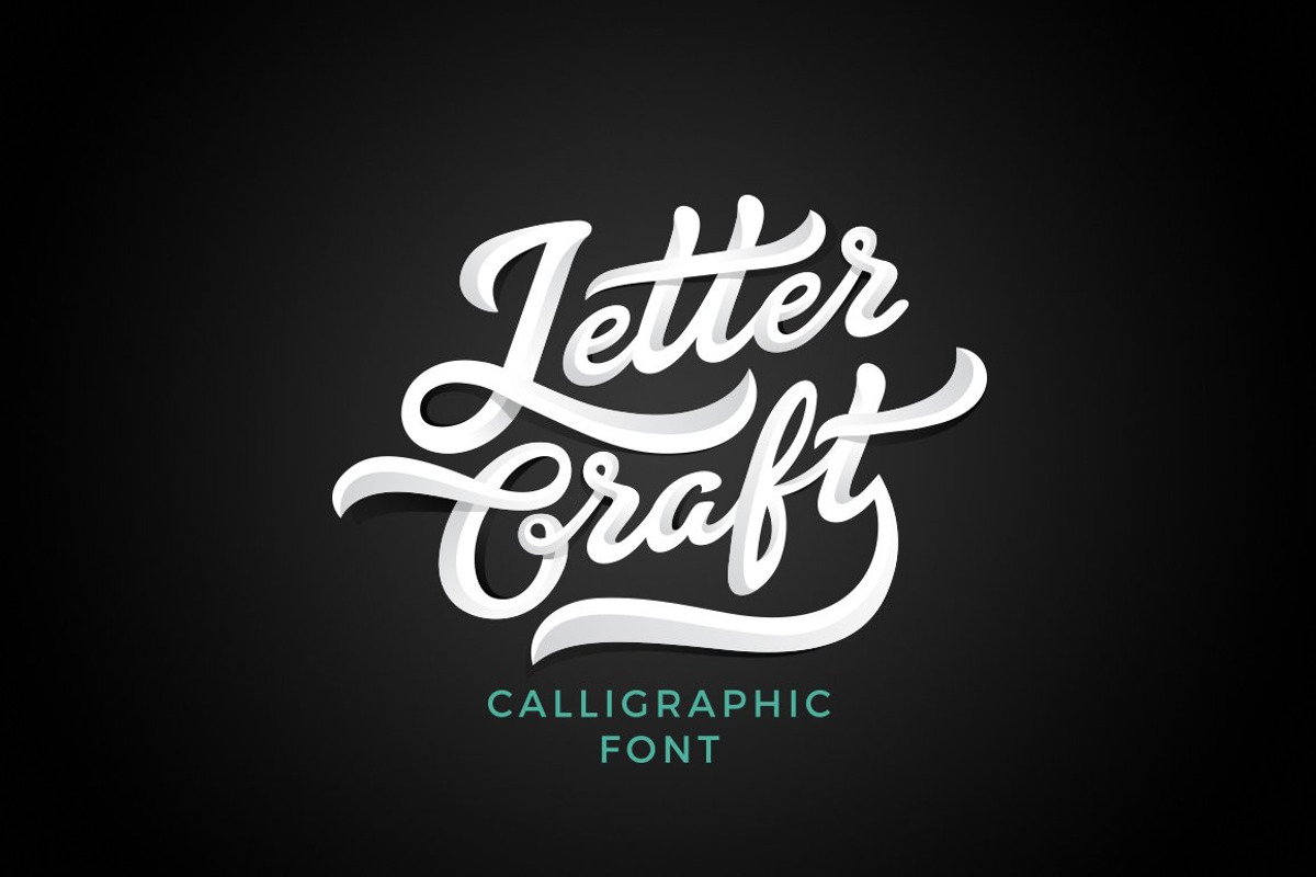 Letter Craft font, a Handwritten Font by Sentavio