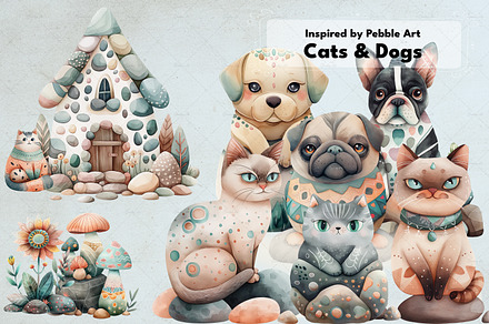 Cute Cats Clip Art | Illustrations ~ Creative Market