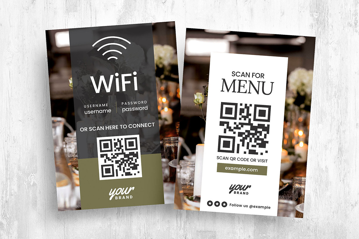 QR Code Flyer Templates Vol.2, a Flyer Template by BrandPacks