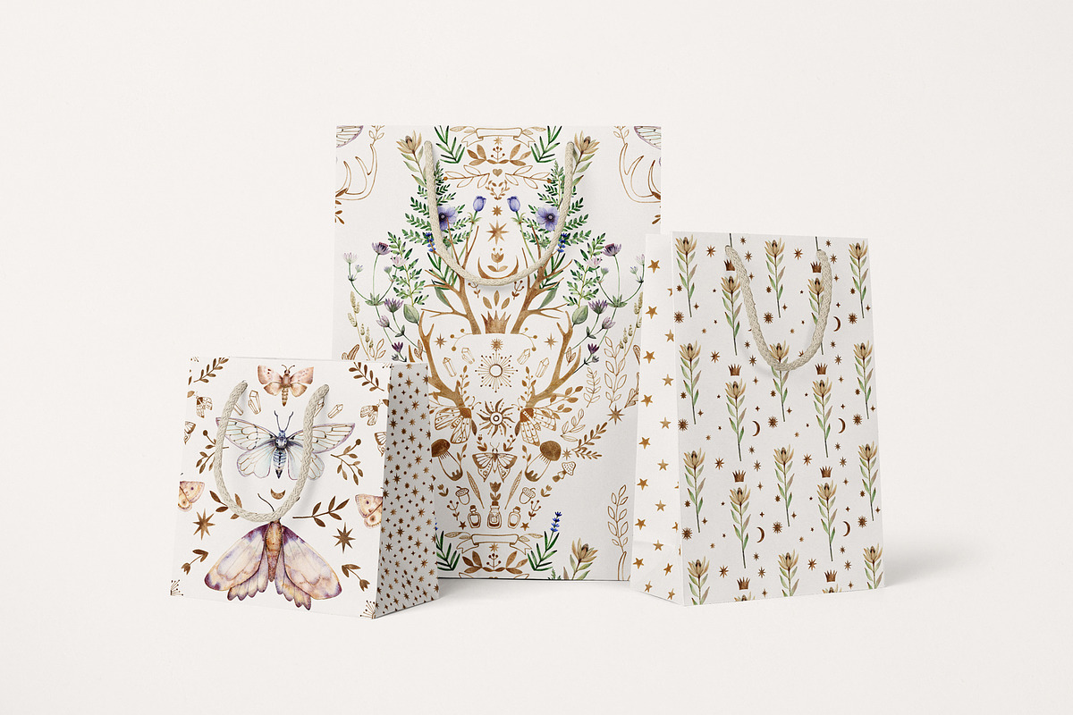 Magical Forest Seamless Patterns