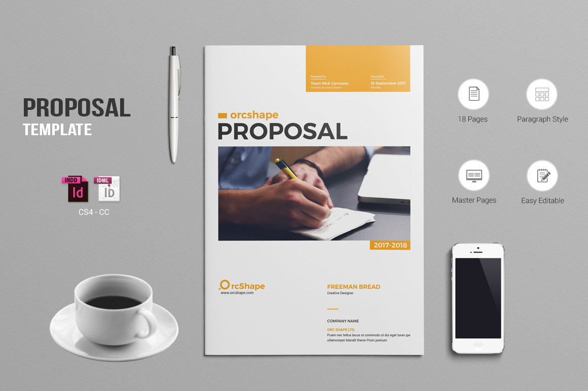 Proposal, a Brochure Template by Orcshape Studio