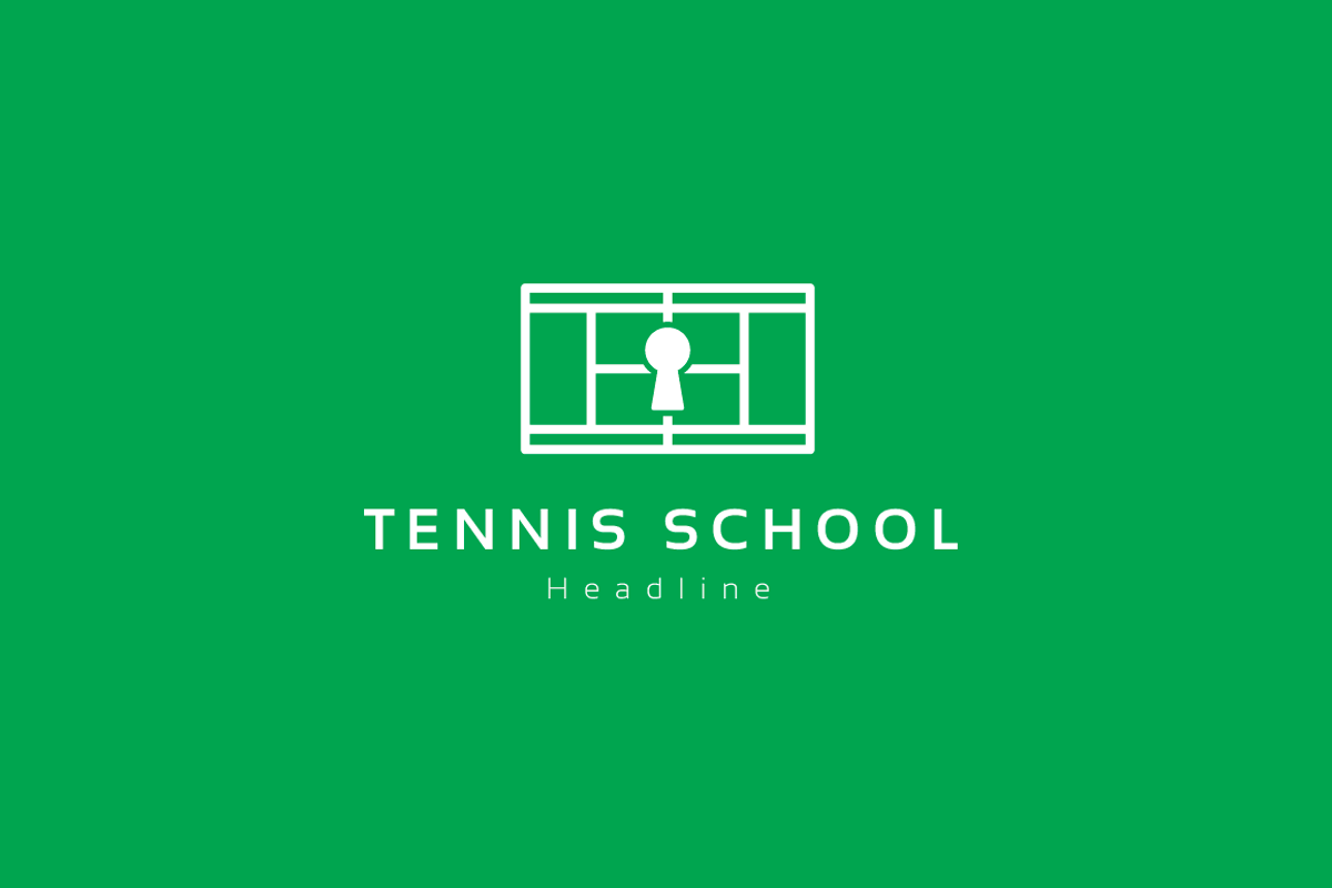 Tennis school logo., a Branding & Logo Template by Anton Akhmatov