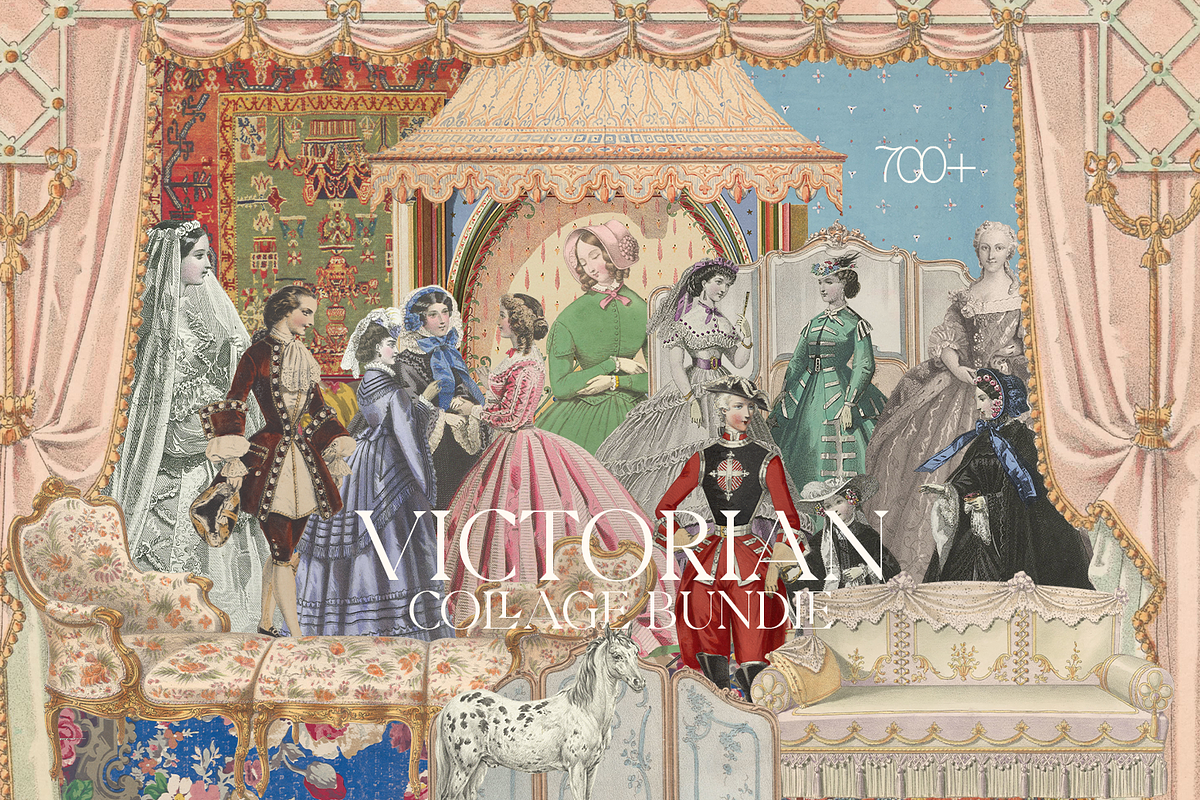 700+ Victorian Collage Bundle, an Object Graphic by Lilithcollageart