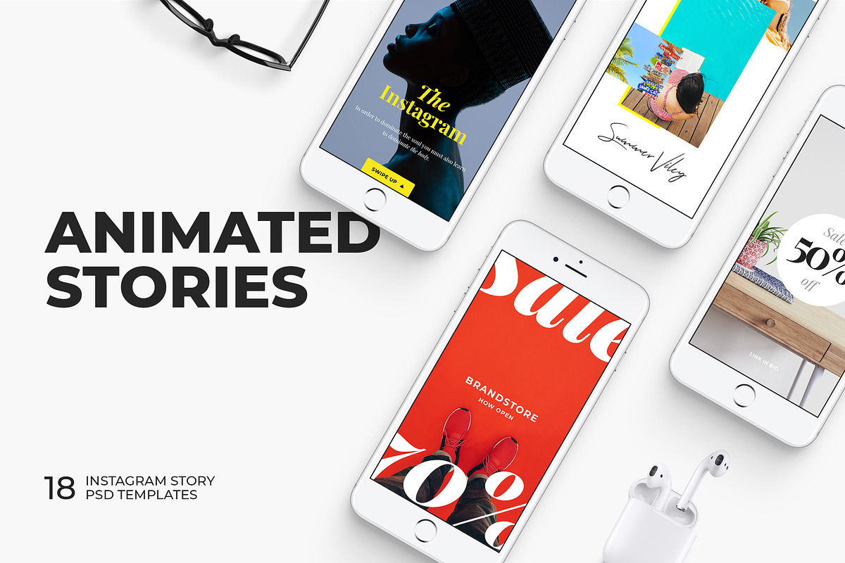 03-ANIMATED Stories Templates, a Social Media Template by TemplateZuu